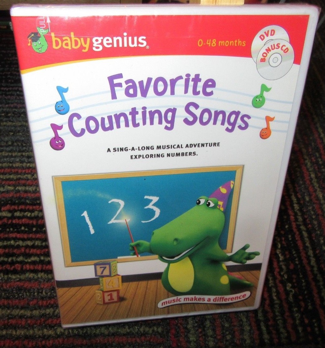 BABY GENIUS: FAVORITE COUNTING SONGS 2-DISC CD/DVD SET, MUSICAL ...