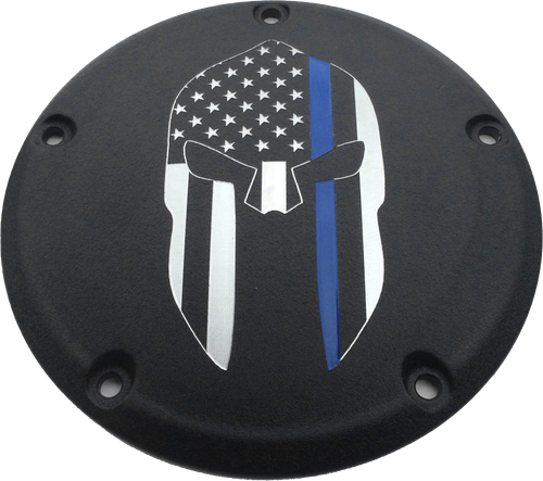 Custom Engraving 7 Tc Derby Cover Sparta Blue Line Black Body | eBay