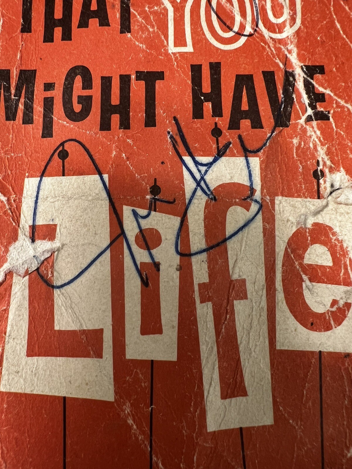 Hager Twins Signed Autograph Hee Haw Jim Jon Hager Bible Verse John 10: ...