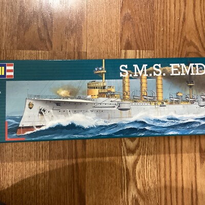 Vintage Revell 1/350 SMS Emden Light Cruiser Ship 05041 Unbuilt Open ...