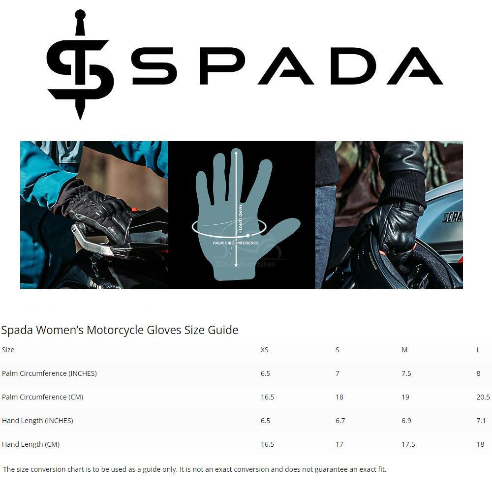 Spada Shield Ladies Waterproof Motorcycle Gloves Womens Thermal Bike ...