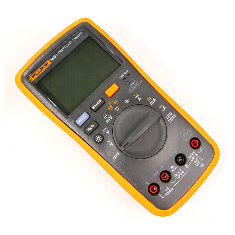 Fluke 18B+ Multimeter 1000V AC DC Voltmeter Ammeter Auto/Manual Range ...