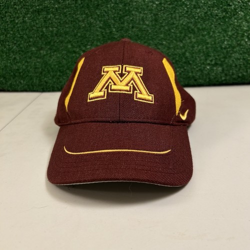 Minnesota Gophers Baseball Hat Cap Mens Strapback Maroon Vintage Y2K w ...