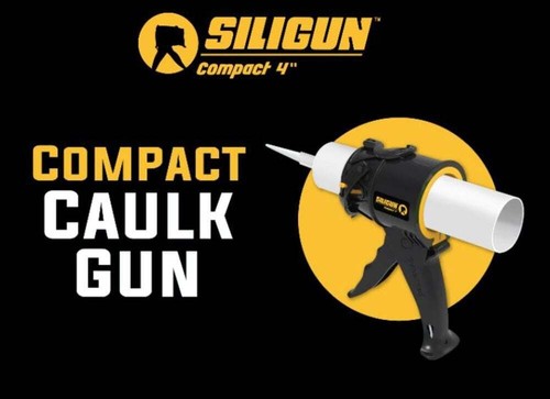 Siligun 4 Inch Compact Heavy-Duty Anti-Drip Caulk Gun For 10 Oz Tubes ...