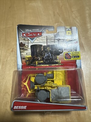 Disney Pixar Cars Sheriff's Impound Lot BESSIE Deluxe Figure 2015 Open ...