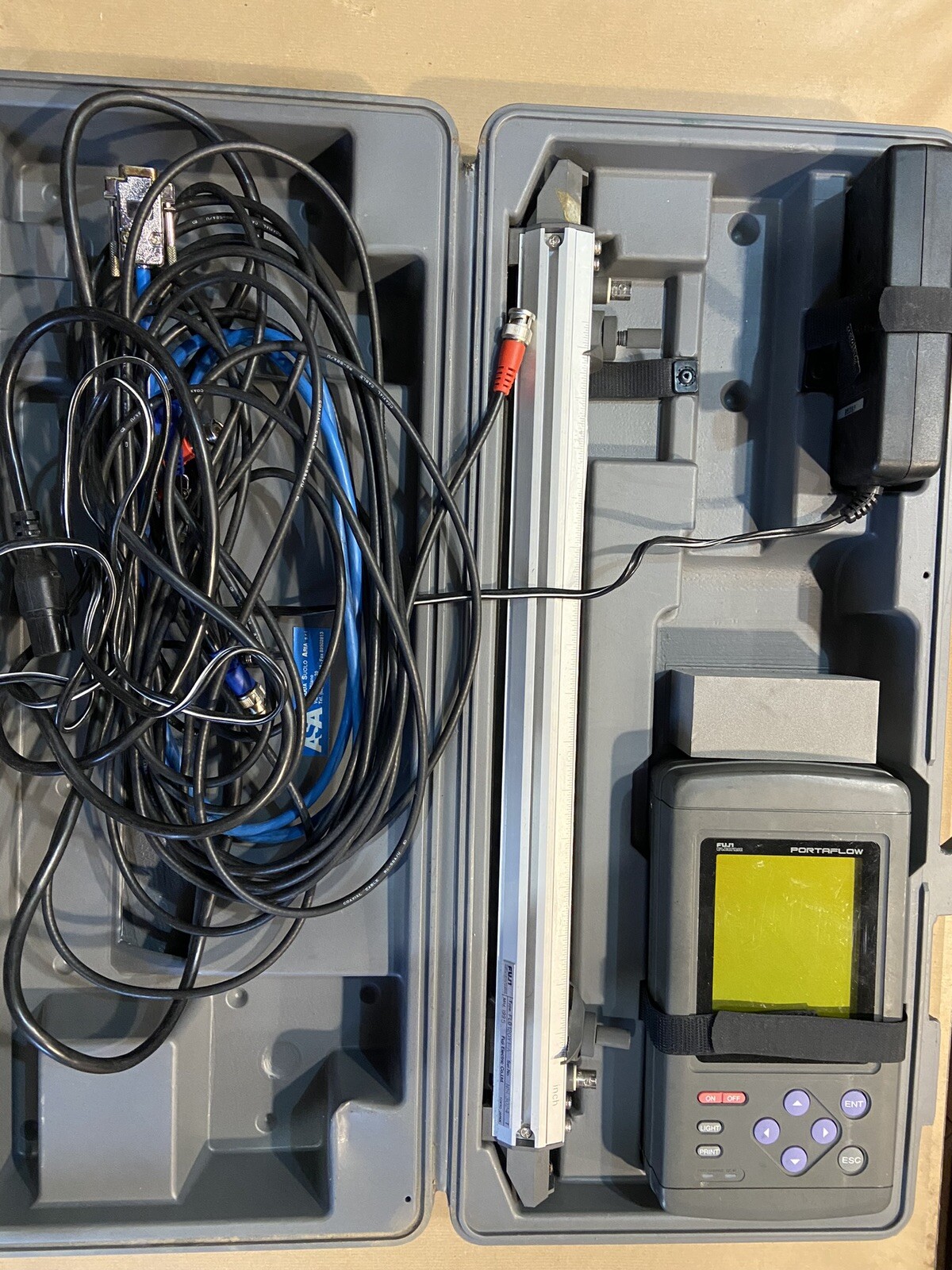 Fuji Flow Meter PORTAFLOW Electric Measurement Lab Tester S1011 S1012 ...