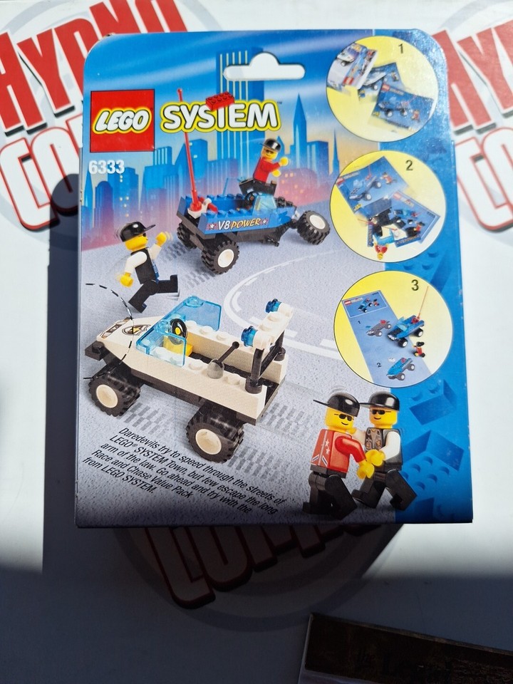 LEGO 6333 Town Race and Chase Vintage Brand New Factory Sealed NOS 1998 ...