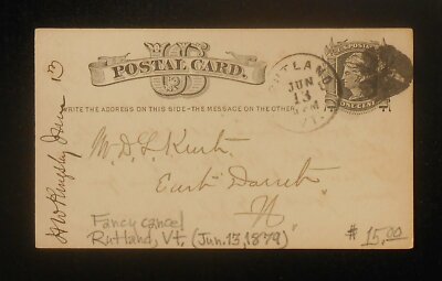 1879 FANCY POSTMARK Please Send Me the Bundle I Left in Your Office ...