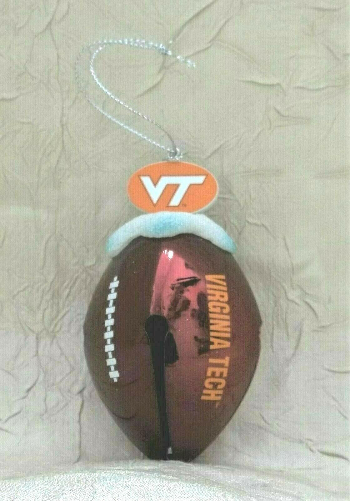 Virginia Tech University Hokies Football Bell Christmas Ornament Sports ...