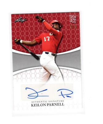 2022 Leaf Perfect Game Keilon Parnell Red Auto RC /5 | eBay