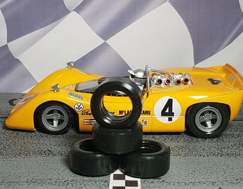 Paul Gage URETHANE SLOT CAR TIRES 2pr PGT-21125LMDF fits THUNDER SLOT ...