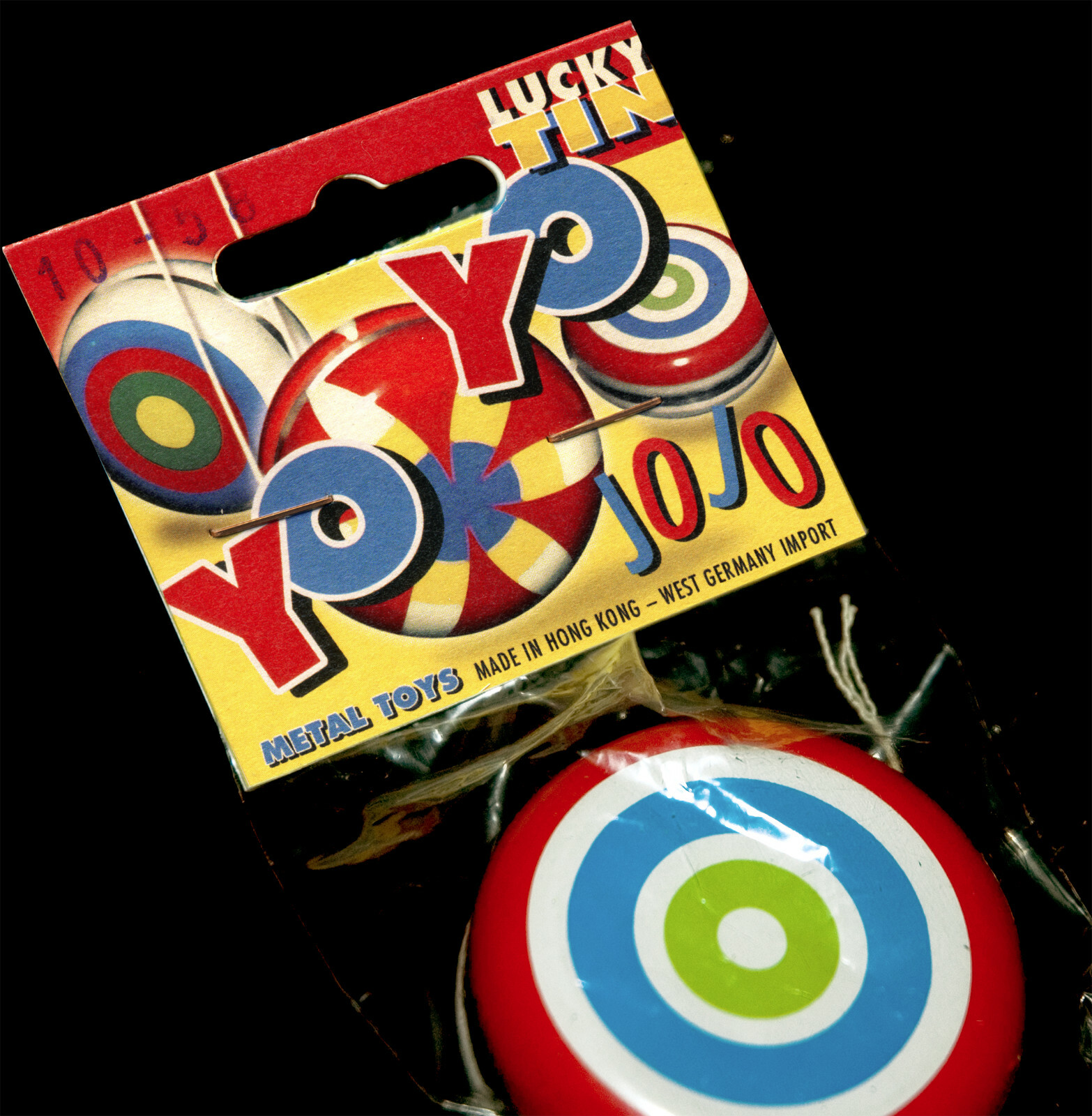 Nice Old Yoyo Made of Metal Orig. Packaging Made in Hong Kong 70er Tin ...