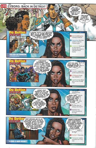 Cyborg Comic 1 First Print Cover A Edwin Galmon 2023 Morgan Hampton Tom ...