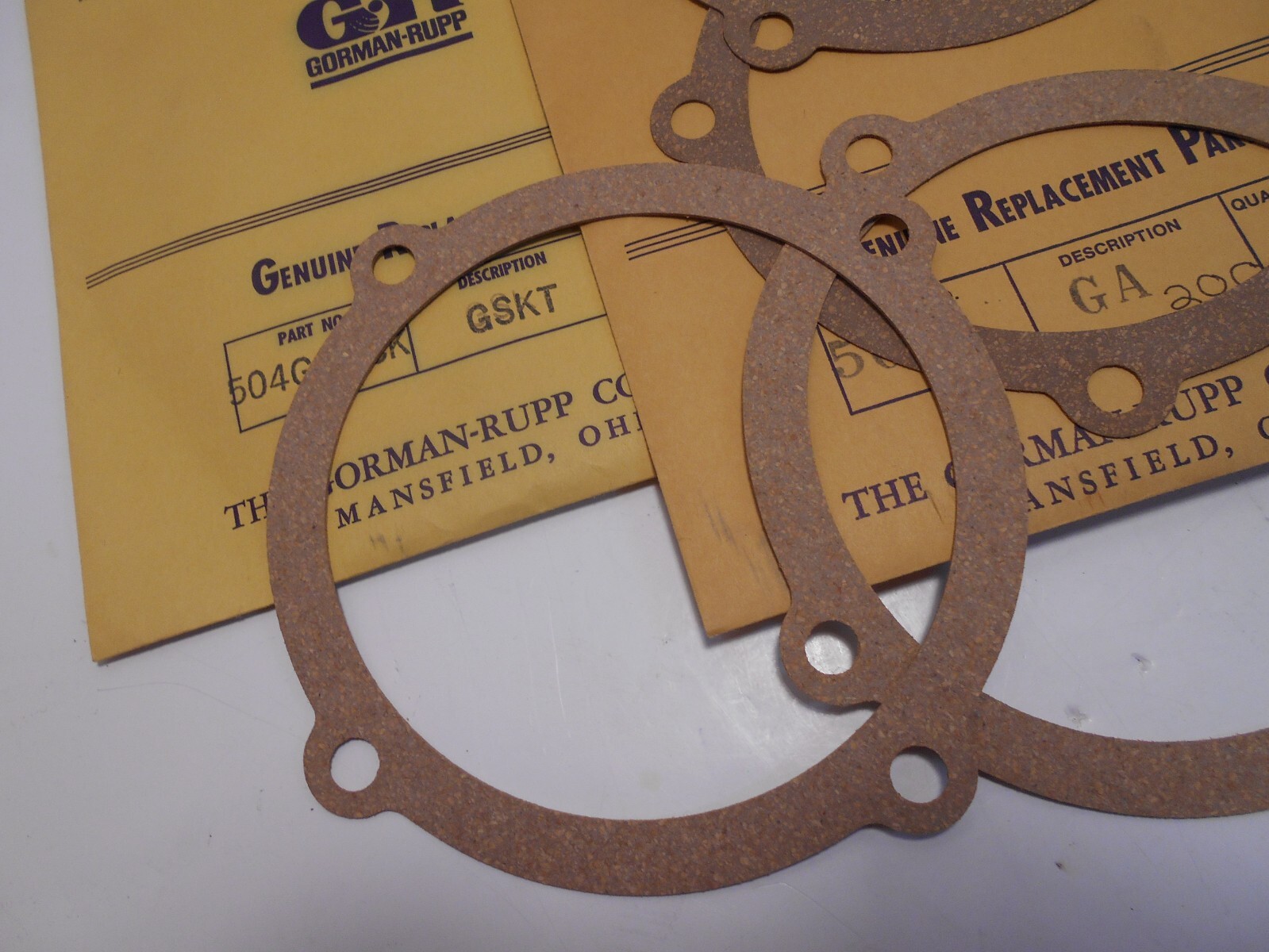Gorman-Rupp 504 & 504GA 20000 Gasket set NOS 5 Gaskets In Each Package ...