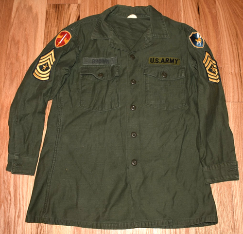 Vintage 1960s MACV 3rd RRU Intelligence Vietnam Army Shirt Uniform ...