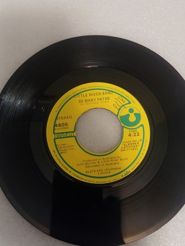 LITTLE RIVER BAND SO MANY PATHS / REMINISCING 45 RPM RECORD. B7 | eBay