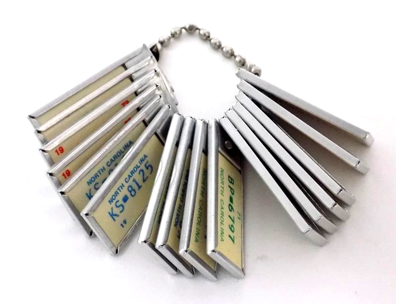 16 DAV North Carolina License Plate Tags 1970-74 , 8 Pair 6 in Number ...