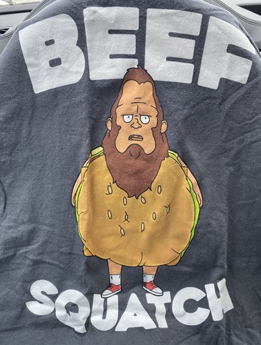 BOB’S BURGERS “Beef Squatch” Gene Licensed T-Shirt, 2016 LARGE | eBay