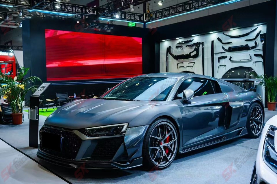 Front Hood Panels Cover Fits Audi R8 2020-23 Dry Twill Carbon/Dry ...