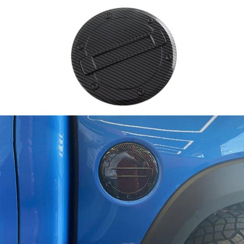 1xCarbon Fiber Car Fuel Gas Tank Cap Cover Trim For Dodge Ram 1500 TRX ...