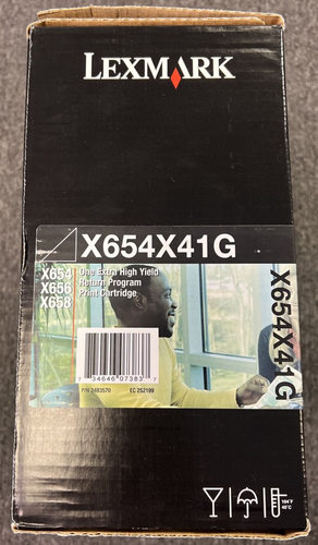 Lexmark X654X41G Toner Cartridge Black Extra High Yield Genuine X654 ...