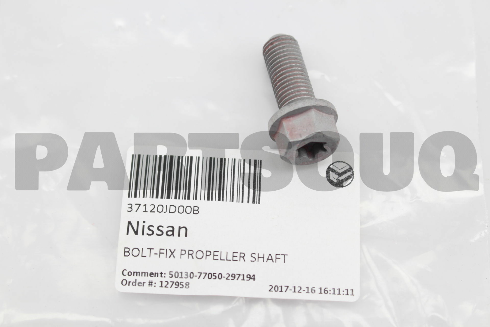37120JD00B Genuine Nissan BOLT-FIX PROPELLER SHAFT 37120-JD00B | eBay