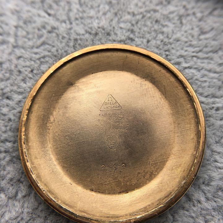 Rare omega triple calendar 2486-2 hand-rolled 214159 analog watch men ...