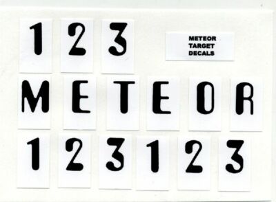 Stern METEOR Pinball Machine Drop Target Decal Set | eBay