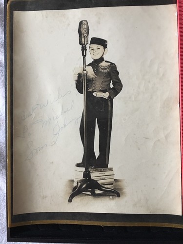 Vintage 8x10 Johnny Roventini Autographed Phillip Morris NBC Promotion ...