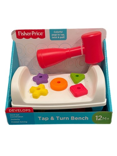 Fisher Price Tap & Turn Bench Infant Baby Toddler Toy Dexterity ...