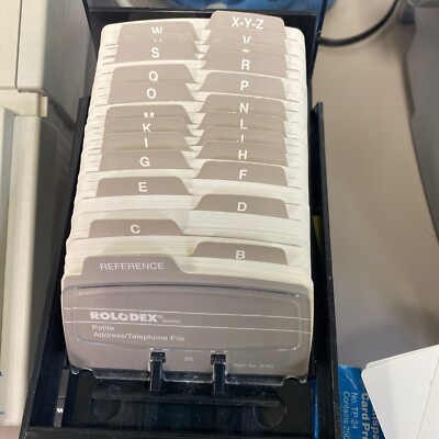 Rolodex Model S500C Petite Address/phone. Includes Rolodex VIP-24C ...