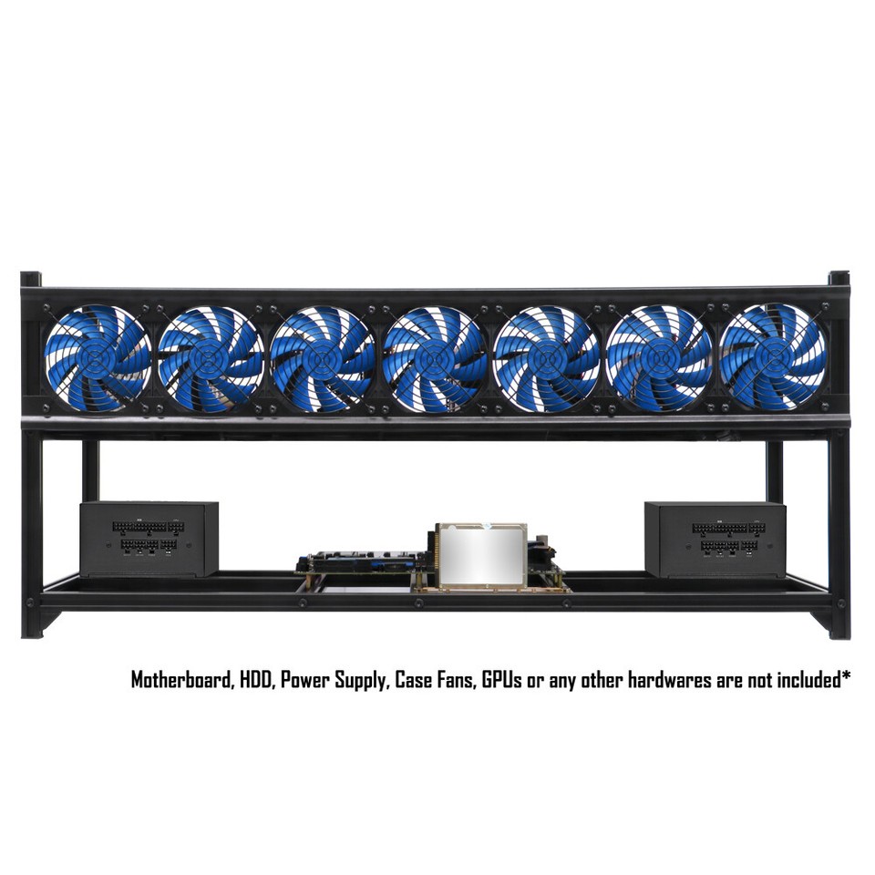 Kingwin Miner Rig Case W/6 or 8 GPU Mining Stackable Frame Expert ...