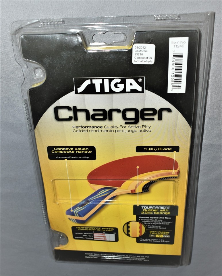 Stiga Charger Table Tennis Racket ping pong paddle New | eBay