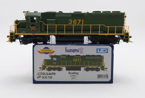 Athearn G64690 HO Reading GP40-2 Diesel Locomotive #3671 LN/Box ...