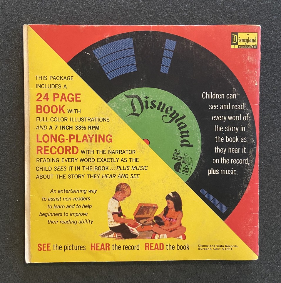 Walt Disney Swiss Family Robinson 1971 Read-Along Book & Disneyland ...