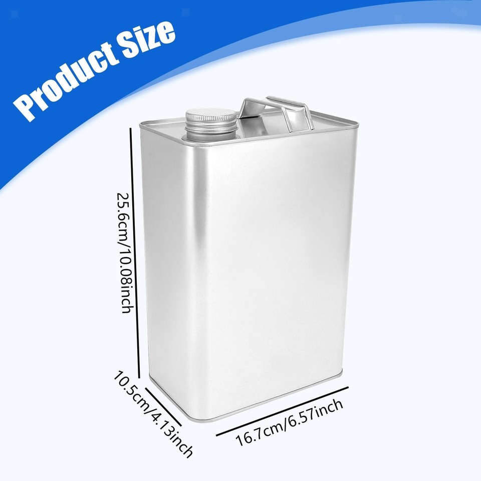 F Style Metal Can Rectangular Storage Container for Reagents Solvents ...