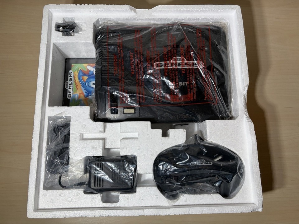 Sega Genesis Game Console High Definition Graphics Sonic Complete Great ...
