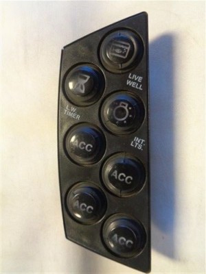 TRITON PUSH BUTTON ILLUMINATED SWITCH PANEL 7" X 2 5/8" MARINE BOAT | eBay