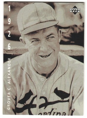 Grover C. Alexander 1994 Upperdeck Baseball American Epic Trading Card ...