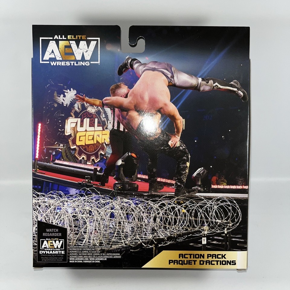 AEW Unrivaled Series Action Pack Accessories 11 Pieces Set Barbed Wire ...