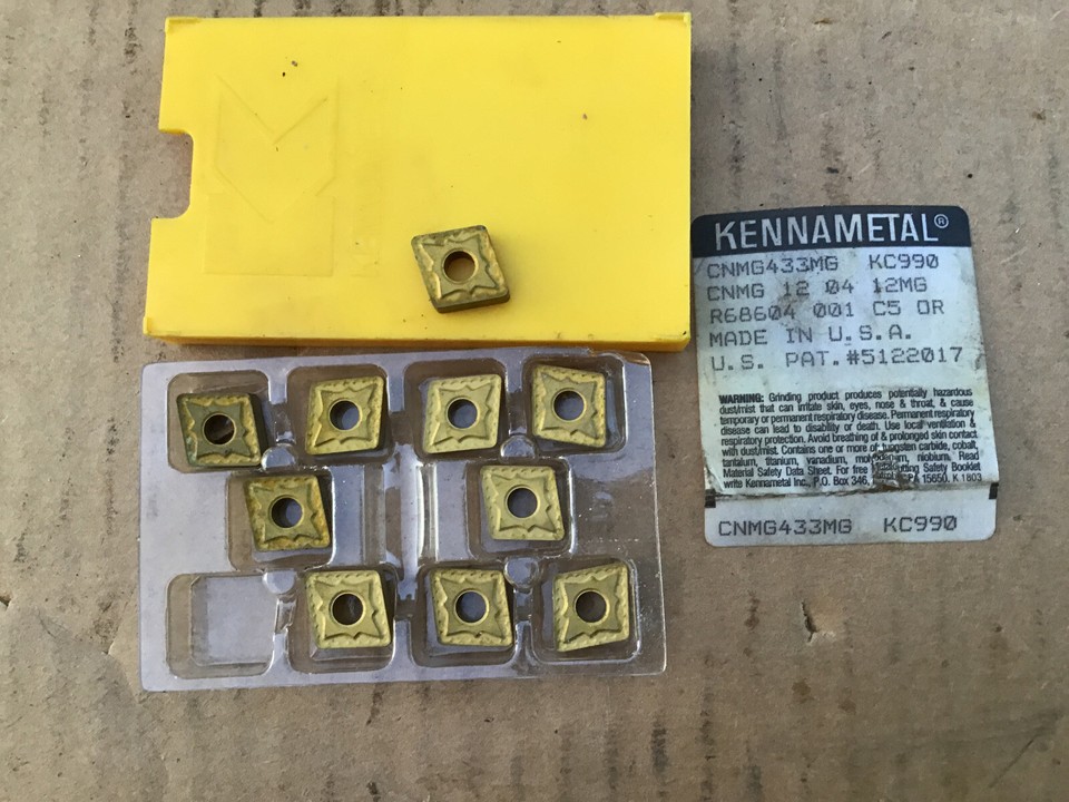KENNAMETAL CNMG-433 Carbide KC990 Lathe Turning Inserts QTY 10 NIB | eBay