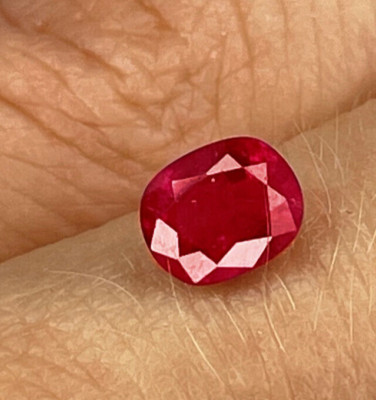 Unheated Vivid Ruby Oval Cut Ruby Loose Ruby Ruby Anniversary Ring ...