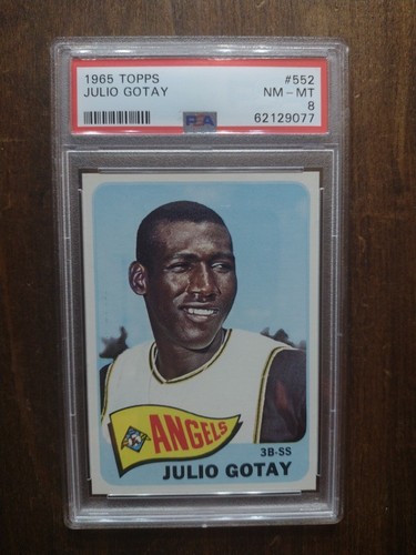 1965 TOPPS 552 JULIO GOTAY California Angels PSA 8 NM/MT Well Centered ...