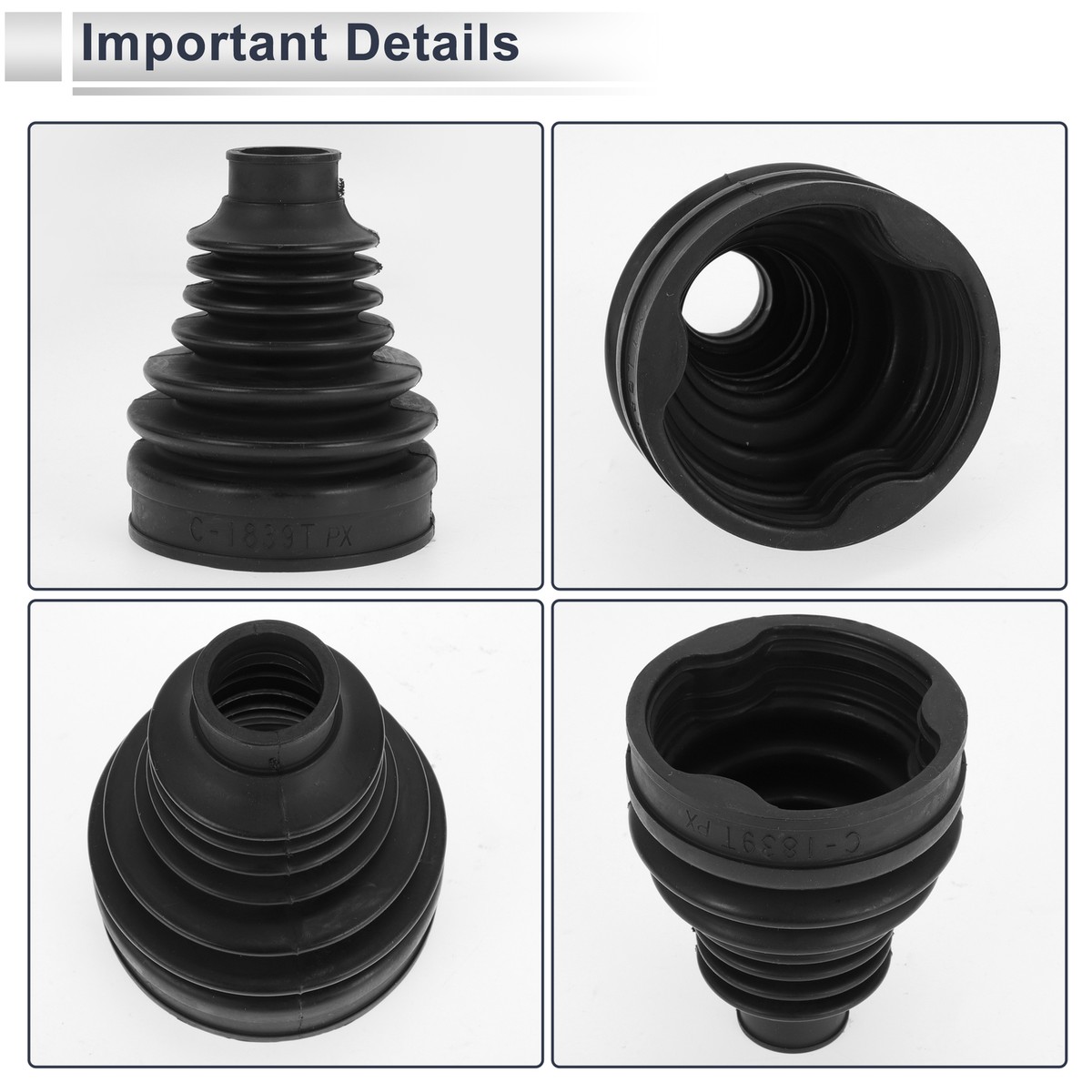 CV Joint Boot Replacement Universal CV Boot Installation Kit – Includes ...