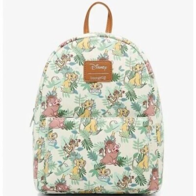 Loungefly Disney Lion King Mini Backpack Simba Timon Pumbaa Jungle ...
