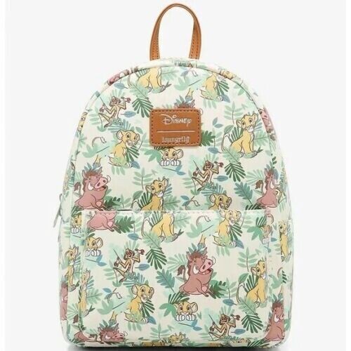Loungefly Disney Lion King Mini Backpack Simba Timon Pumbaa Jungle ...