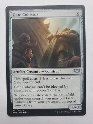 MTG Magic The Gathering Card Gate Colossus Artifact Creature Construct ...