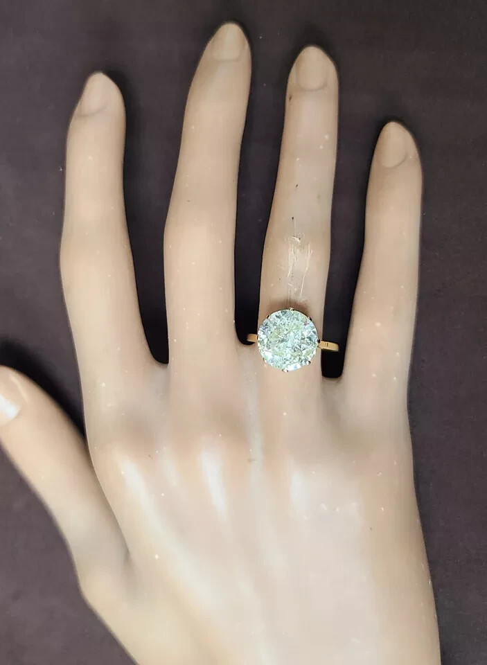 $152000 14k Yellow Gold Engagement Ring 5.47ct Natural Diamond | eBay