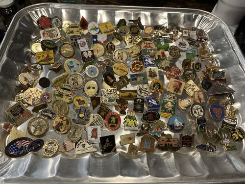 Vintage Shriner Mason Pin LOT Of approx 135 Lapel Pins Several Enameled ...