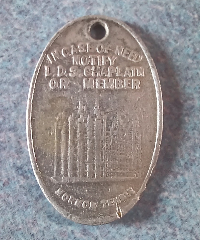 CHURCH OF JESUS CHRIST OF LATTER-DAY SAINTS MORMON L.D.S MILITARY DOG ...